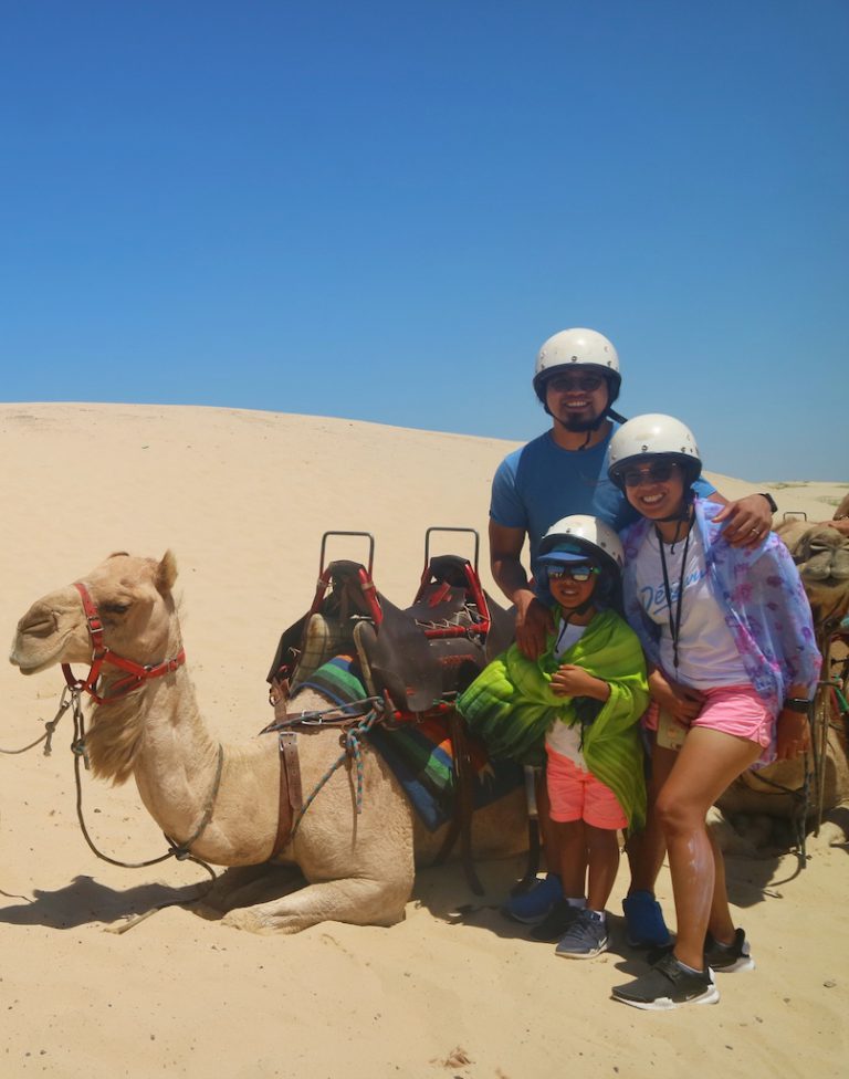 First camel ride experience at Port Stephens, 2019
