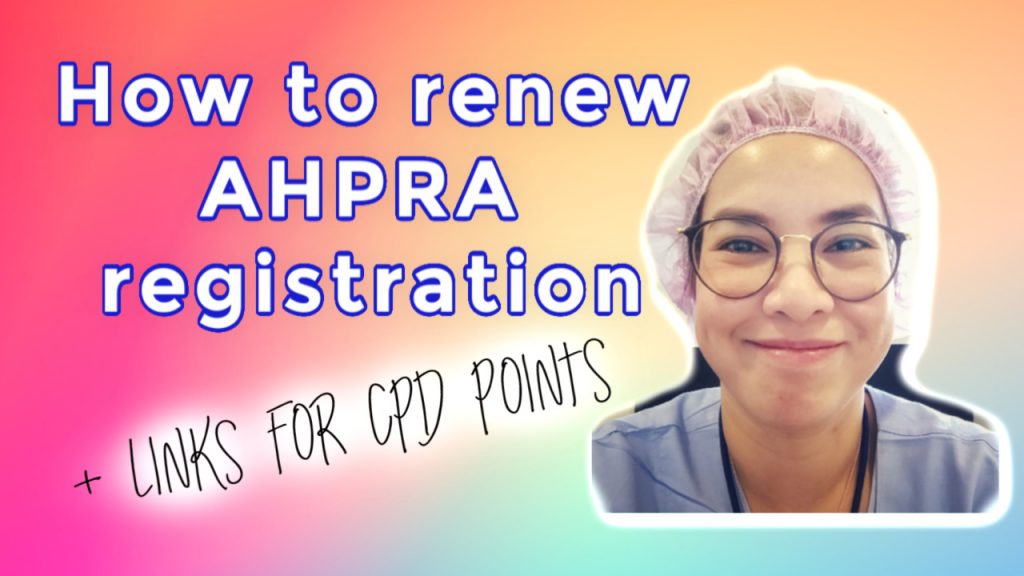 How to renew AHPRA registration for nurses + links for CPD points